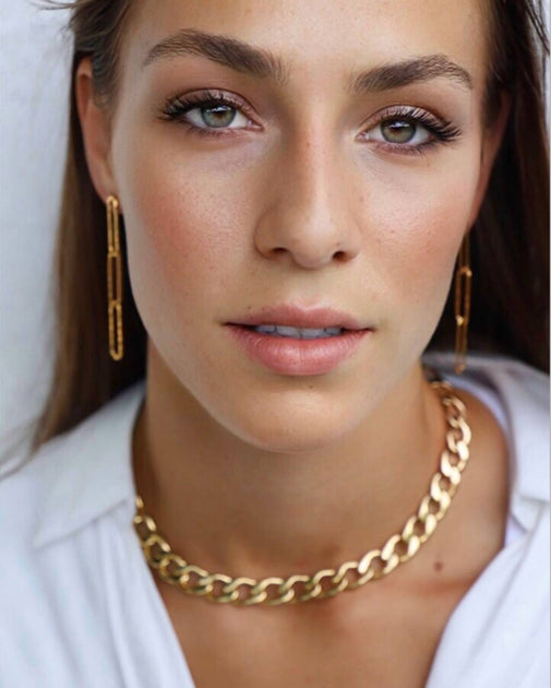 Katie Waltman Statement Cable Chain Necklace In Gold | ShopSimon