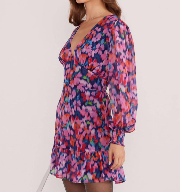 MINKPINK Calista Chiffon Mini Dress In Pink | ShopSimon