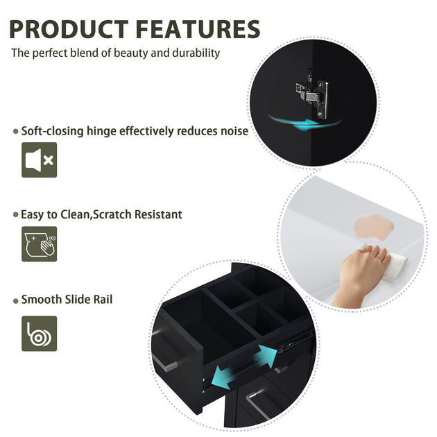 Streamdale Furniture Streamdale 30" Freestanding Bathroom Vanity with ...