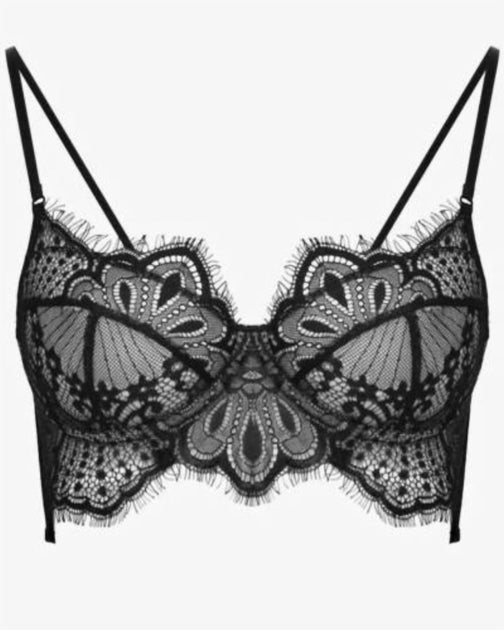 Ajour Women's Frappe Underwire Bra In Black | ShopSimon
