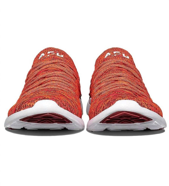 APL Men's Techloom Wave Sneaker In Burgundy/magenta/melange | ShopSimon