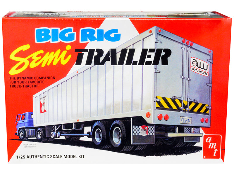 AMT Skill 3 Model Kit Big Rig Semi Trailer With 2 Pallets 2-in-1 Kit 1/ ...