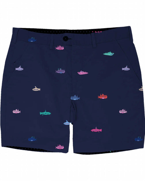 Lords of Harlech Edward Short In Navy Sub | ShopSimon