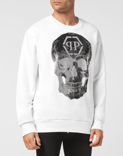 PHILIPP PLEIN Sweatshirt Roundneck Skull with Crystals | ShopSimon