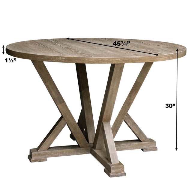Streamdale Furniture Streamdale Modern Farmhouse Round Dining Table 45 ...