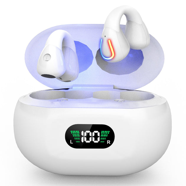 Global Bazaar Wireless V5.3 Earbuds Open TWS Earphones with Mic | ShopSimon
