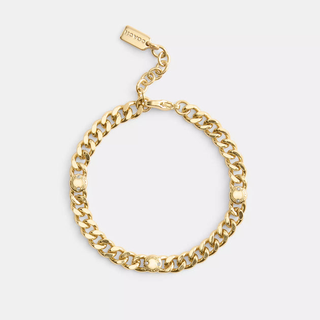 Coach Outlet Rivet Chain Bracelet | ShopSimon