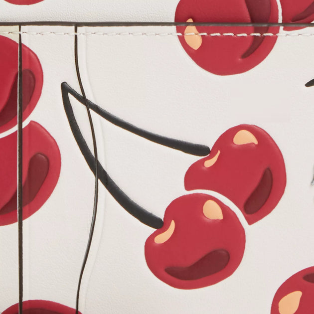 Coach Outlet Zip Card Case With Cherry Print | ShopSimon