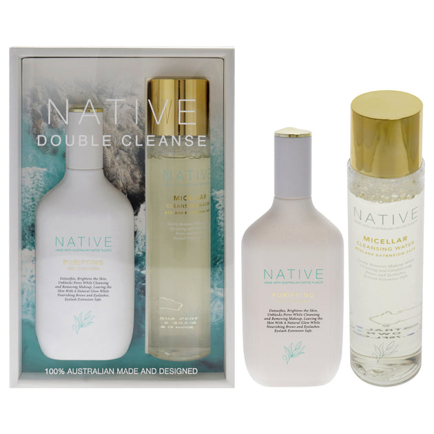Klara Native Double Cleanse Kit By For Women - 2 Pc 4.05oz Purifying ...