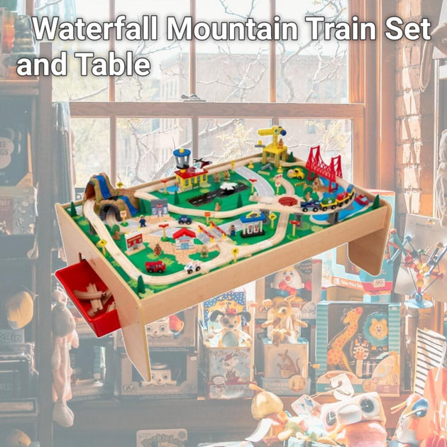 Kidkraft Kid Kraft Waterfall Mountain Train Set and Table | ShopSimon