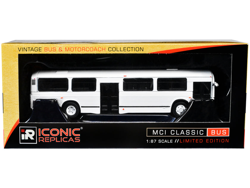 Iconic Replicas Mci Classic City Bus Plain White "vintage Bus ...