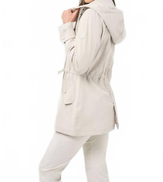 Anatomie Britt Water Resistant Utility Jacket In Grey | ShopSimon