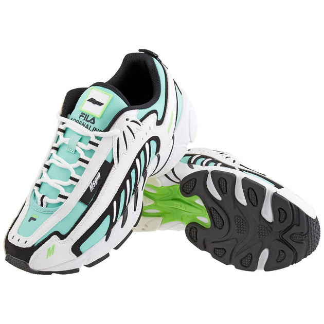 MSGM Men's X Fila Sneakers In Green | ShopSimon