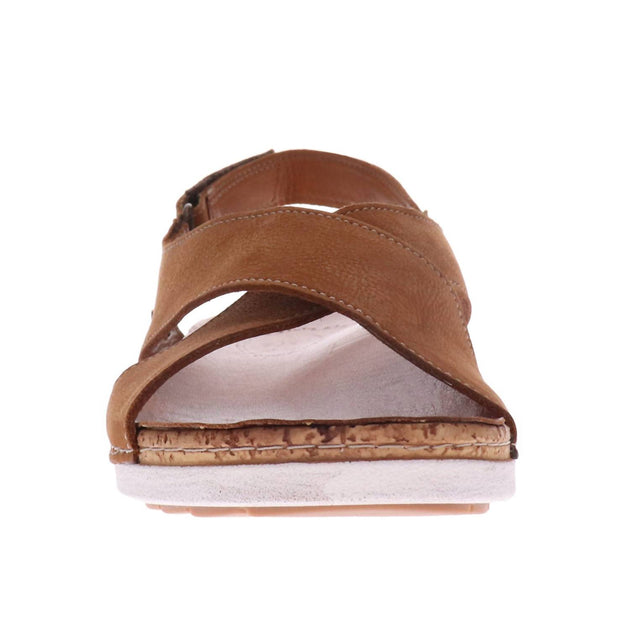 revere Cottesloe Back Strap Sandal In Caramel | ShopSimon