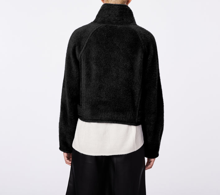 Bernardo Fuzzy Wool Jacket | ShopSimon