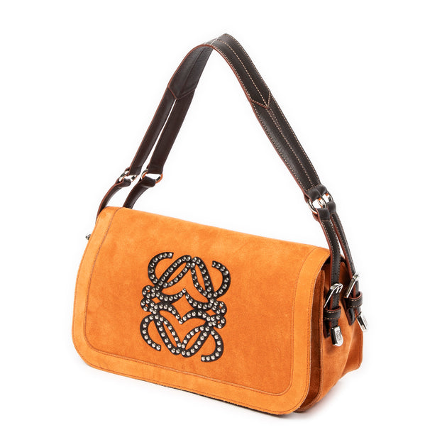 Loewe Studded Anagram Flap Bag | ShopSimon