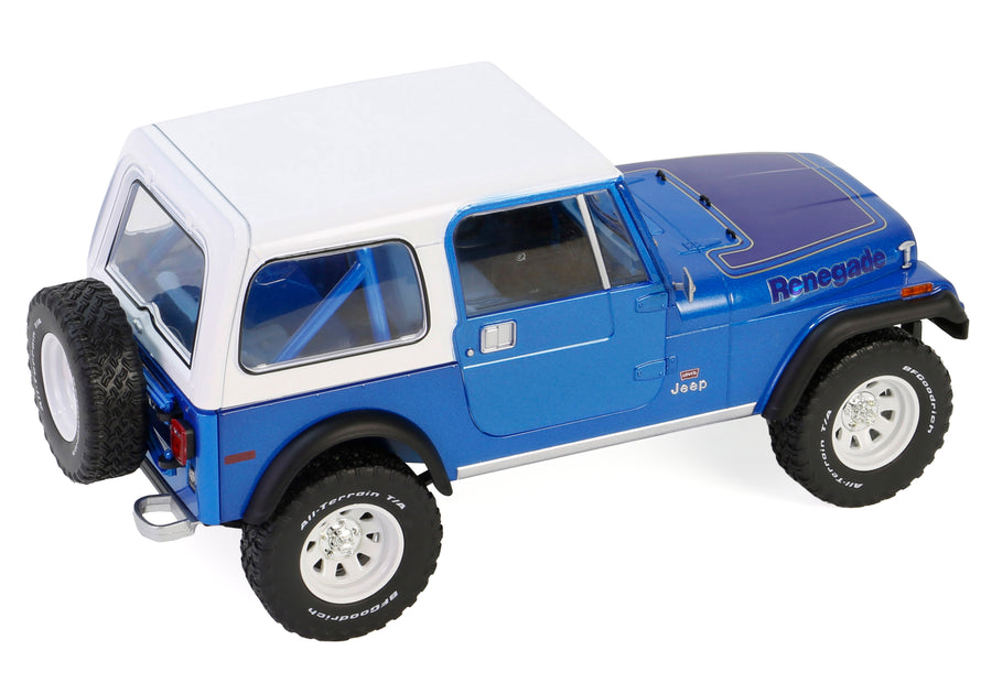 Greenlight 1978 Jeep Cj-7 Renegade Captain Blue Metallic With White Top ...