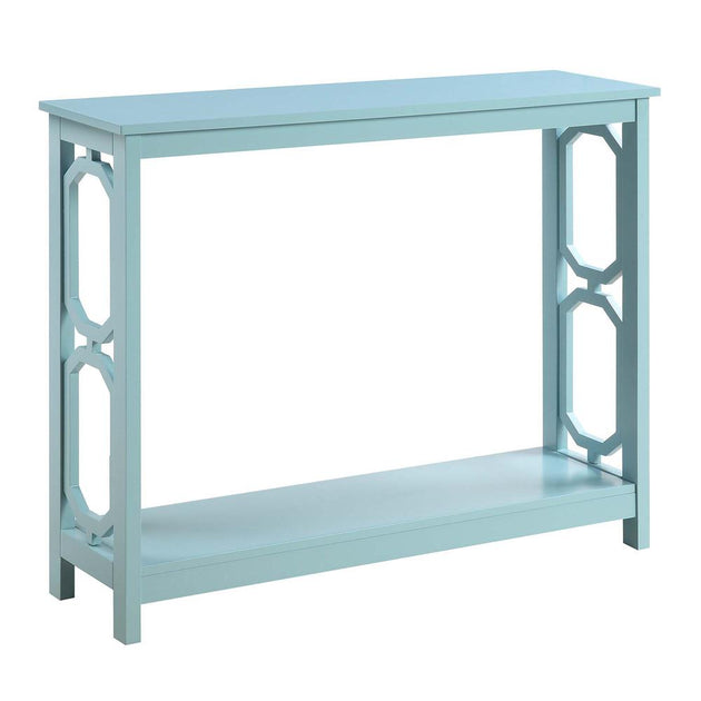 Convenience Concepts Omega Console Table, Seafoam | ShopSimon