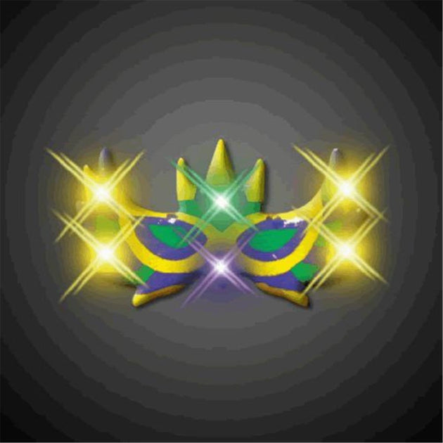 Blinkee Light Up Mardi Gras Mask | ShopSimon