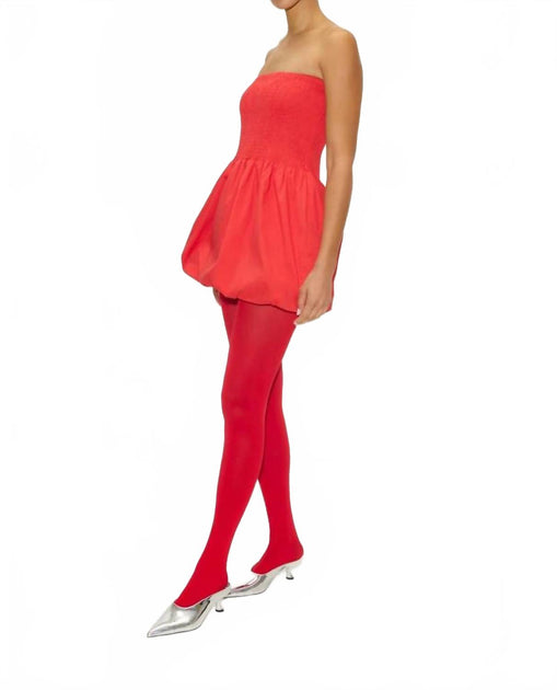 SIMON MILLER Via Smock Mini Dress In Red | ShopSimon