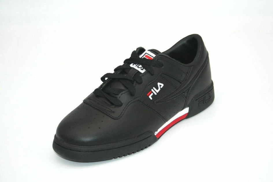 FILA Men's Original Fitness Sneakers In Black/white/red | ShopSimon