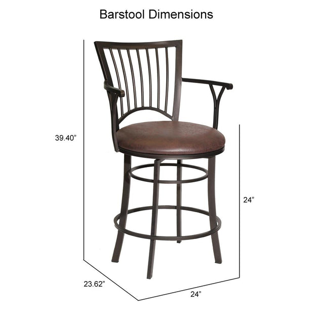 Steve Silver Bayview Swivel Counter Stool | ShopSimon