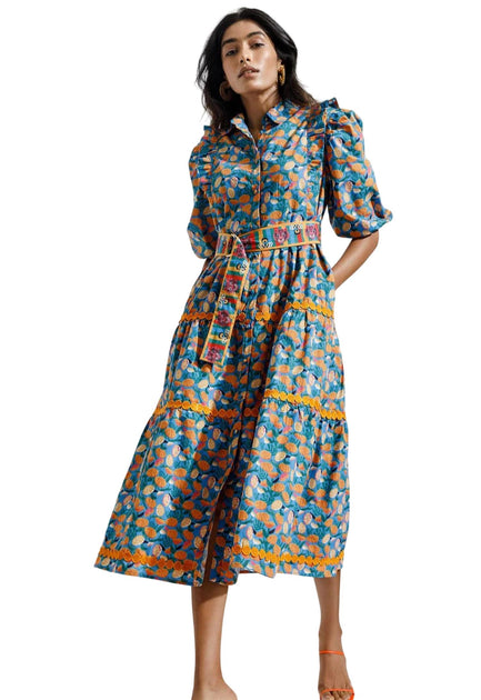 EMILY LOVELOCK Women's Natalie Dress In Blue | ShopSimon