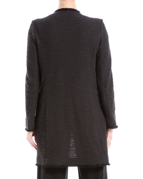 Max Studio Tweed Open Jacket | ShopSimon