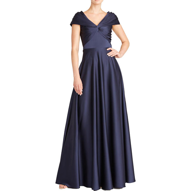 Theia Francesca Womens Pleated Polyester Evening Dress | ShopSimon