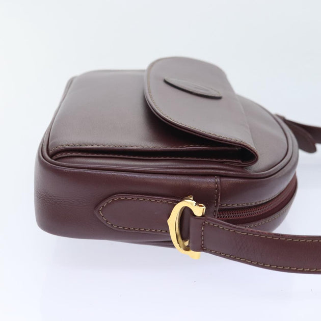 Cartier Leather Shoulder Bag (pre-owned) | ShopSimon