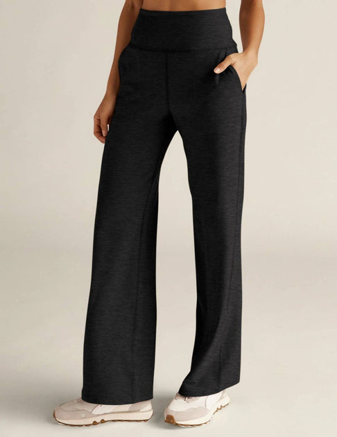 BEYOND YOGA Spacedye Laid Back Wide Leg Pant In Darkest Night | ShopSimon