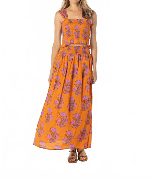 Bindu Women's Parker Top In Orange | ShopSimon