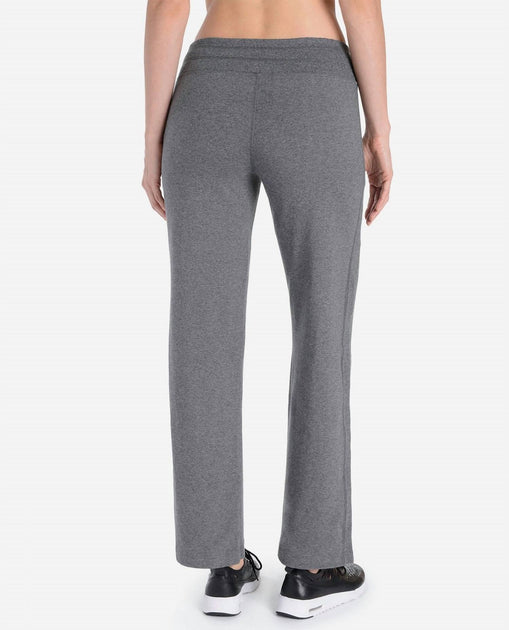 Danskin Essentials Drawcord Pants In Charcoal Grey Heather | ShopSimon