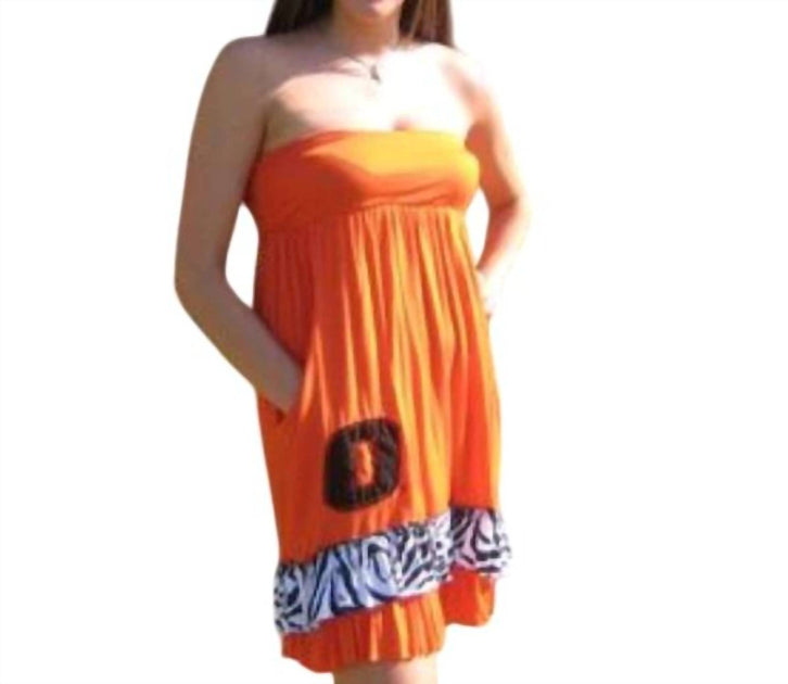 Livy Lu Oklahoma State University Logo Dress In Orange | ShopSimon