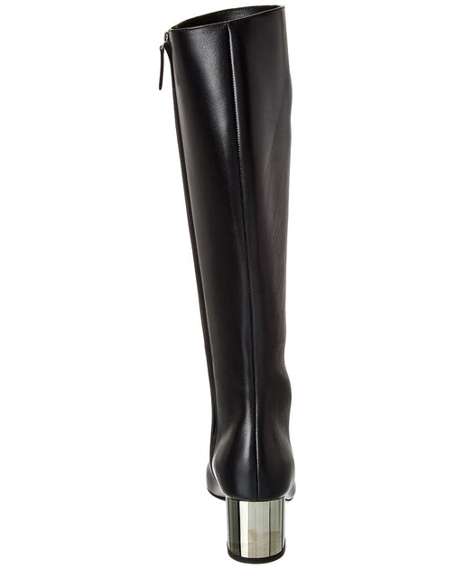 Michael Kors Collection Ali Runway Leather Long Boot | ShopSimon
