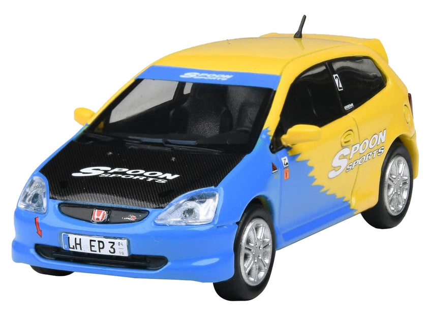 Paragon 2001 Honda Civic Type R Ep3 Blue And Yellow With Black Hood ...