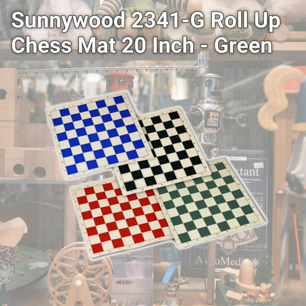 Sunnywood Roll Up Chess Mat 20 Inch - Green | ShopSimon