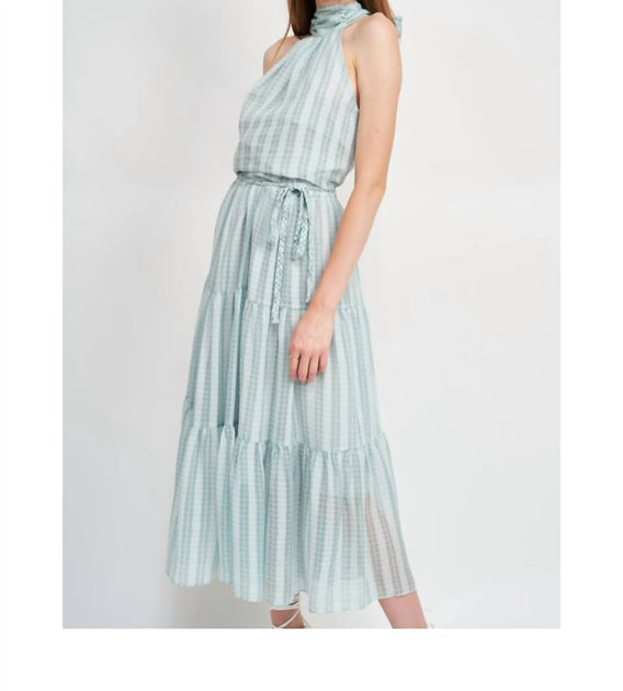 En Saison Alana Midi Dress In Teal | ShopSimon