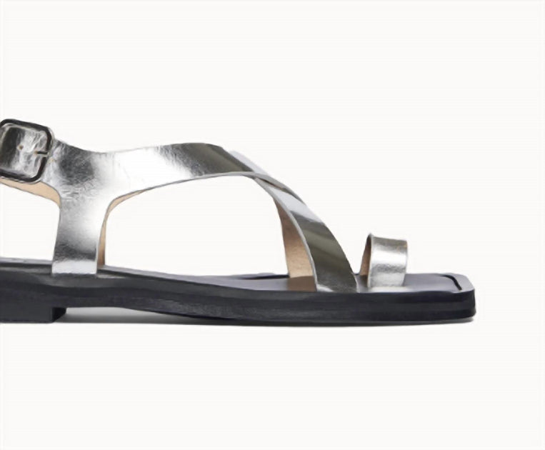 FREDA SALVADOR Women's Paxton Sandal In Silver | ShopSimon