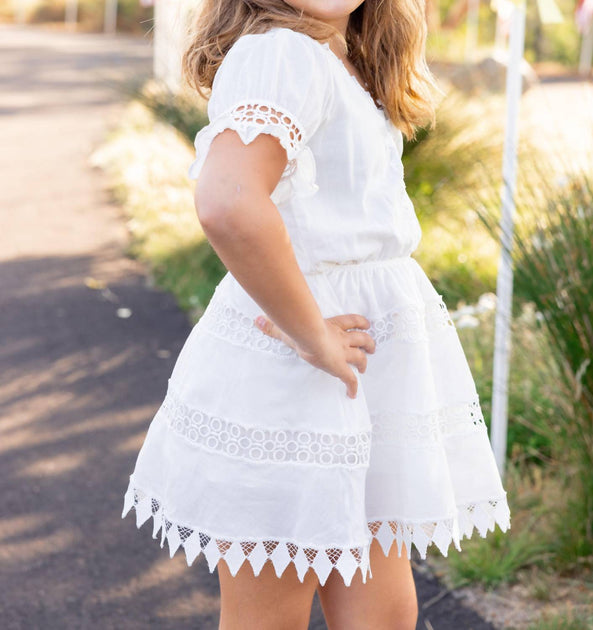 peixoto Ora Dress In White | ShopSimon