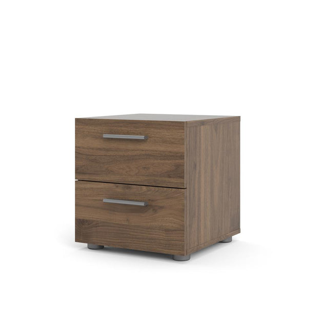 Tvilum Austin 2 Drawer Nightstand, Walnut | ShopSimon