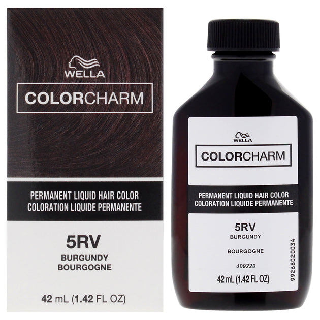 Wella Color Charm Permanent Liquid Hair Color - 5rv Burgundy By For ...