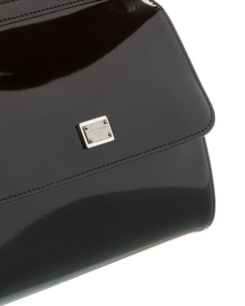 Dolce & Gabbana Kim Sicily Small Patent Satchel | ShopSimon