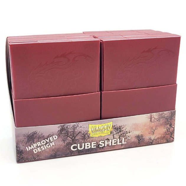 Arcane Tinmen Cube Shell Card Deck Box, Blood Red - 8 Piece | ShopSimon