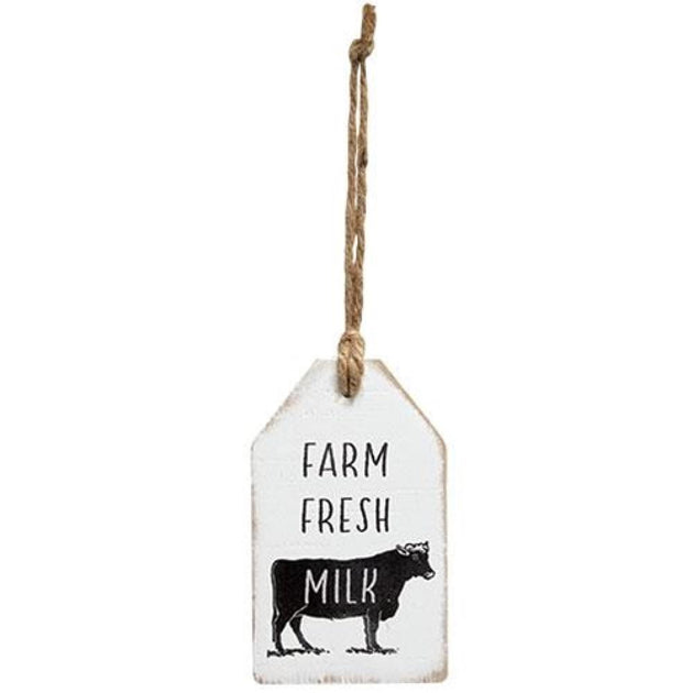 HomeGifo *Farm Fresh Milk Wood Tag | ShopSimon
