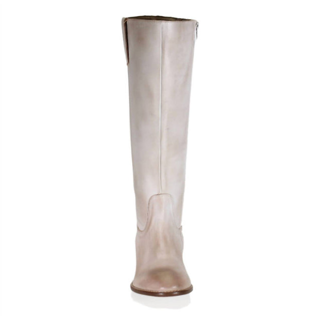 DIBA True Women's Fig Garden Leather Tall Boots In Off White | ShopSimon