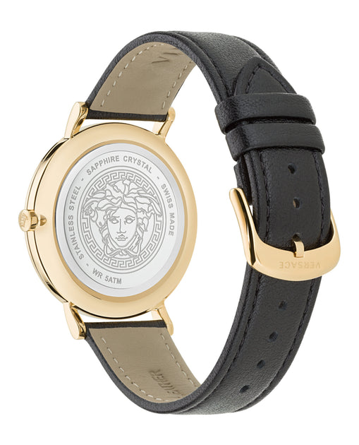 Versace V-Eternal Leather Watch | ShopSimon