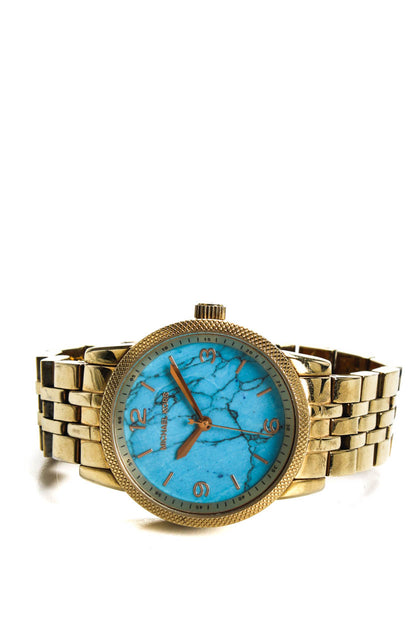 Not Available Michael Kors Womens Stainless Steel Lennox Three Hand ...