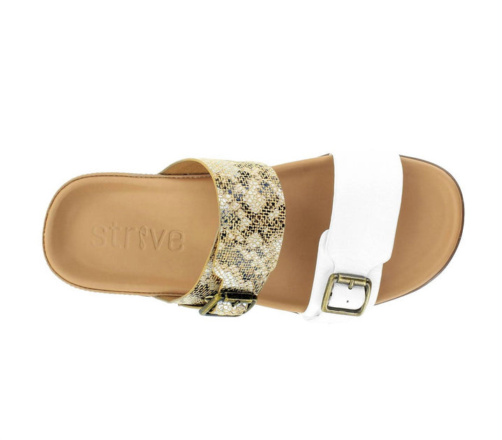 Strive Women's Caprera Sandals In Black Snake | ShopSimon