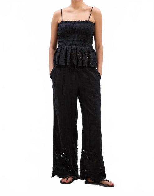 Damson Madder Martina Camisole In Black | ShopSimon